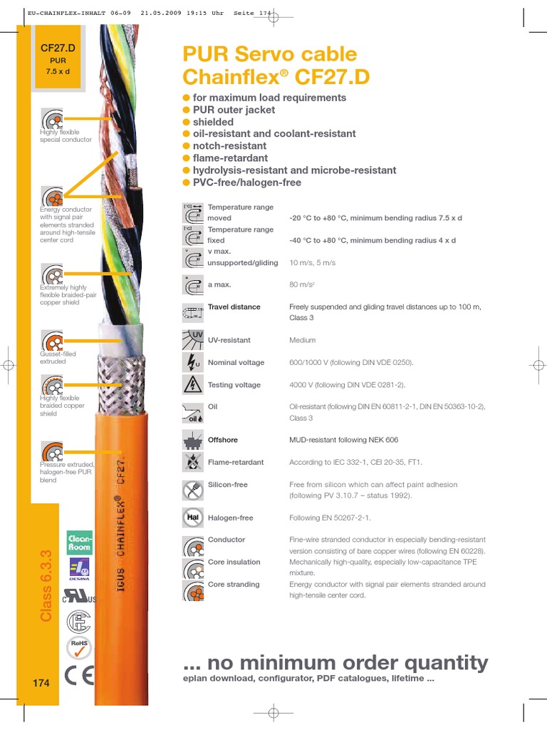 Igus C | PDF | Cable | Manufactured Goods