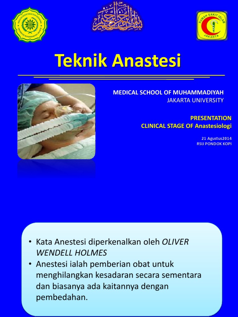 Teknik Anastesi | PDF