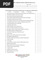 Preschool ADHD Questionnaire | PDF | Attention Deficit Hyperactivity ...