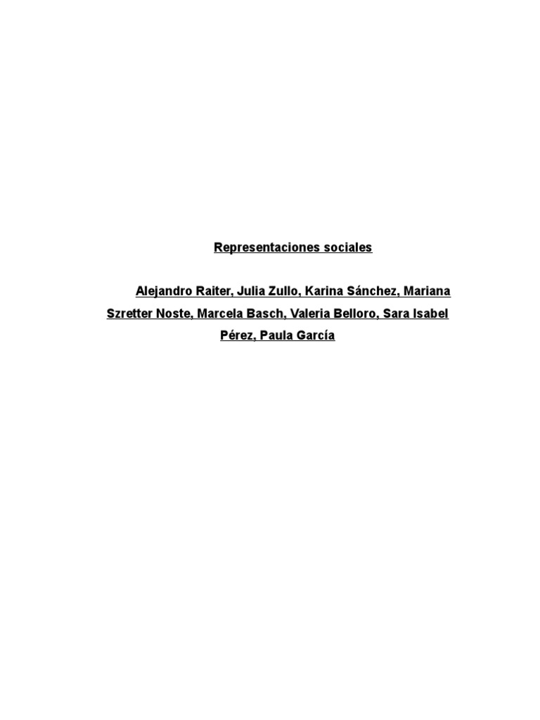 Alejandro Raiter - Representaciones Sociales | PDF | Imagen | Concepto