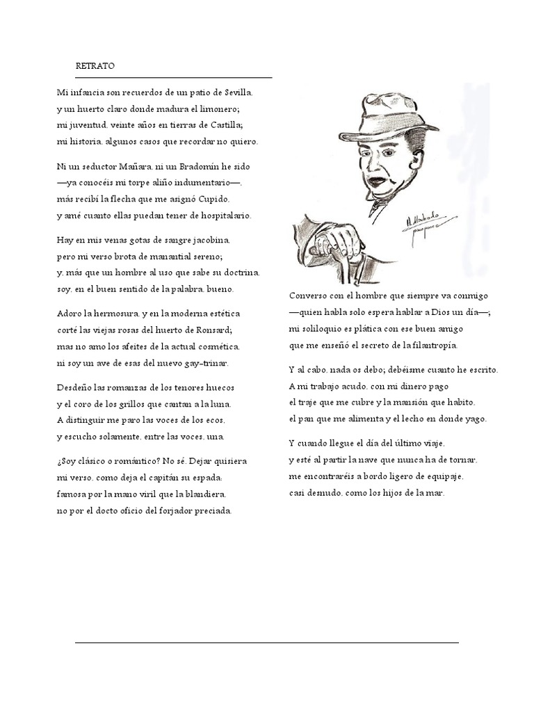 Retrato PDF | PDF | Poesía