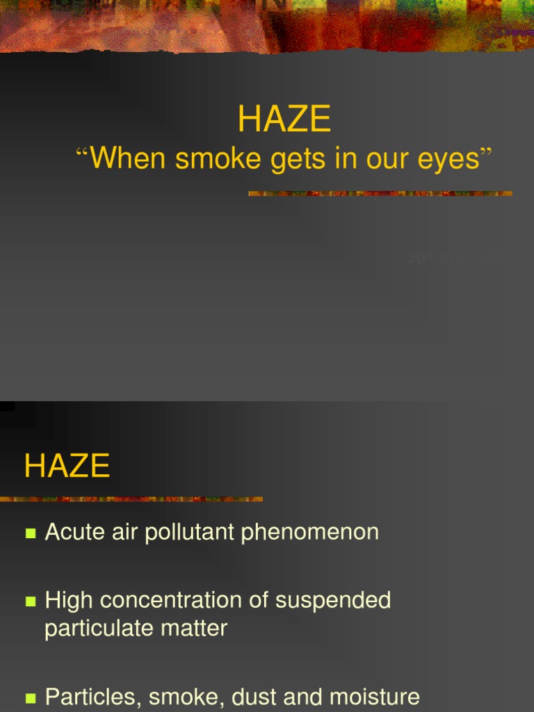 "When Smoke Gets in Our Eyes": 30 Sept 2014 | PDF
