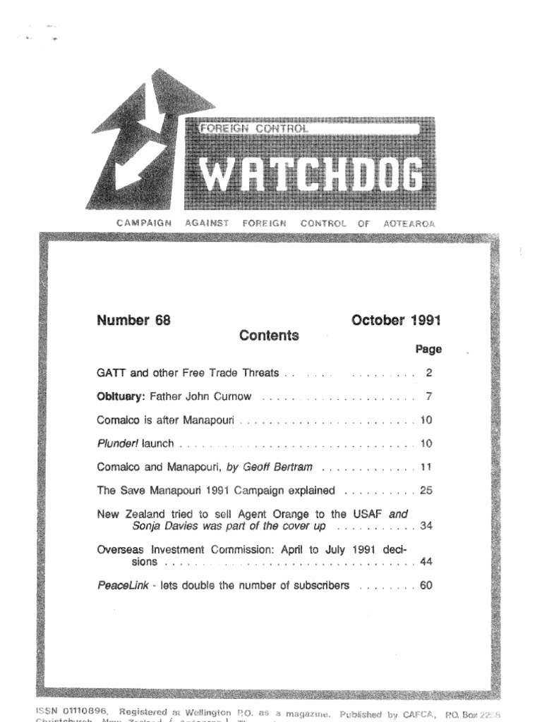 Watchdog October 1991 | PDF
