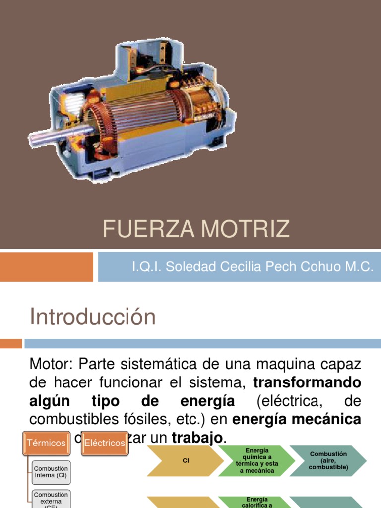Fuerza Motriz - 1a Parte | PDF | Esfuerzo de torsión | Energia electrica