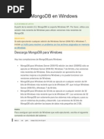 Instalar MongoDB en Windows | PDF | Mongo Db | Microsoft Windows