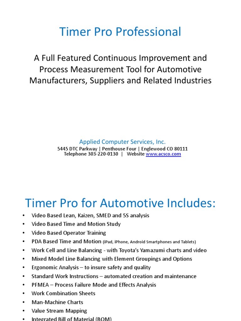 Timer Pro Presentation Version 11A PDF | PDF | Microsoft Excel ...