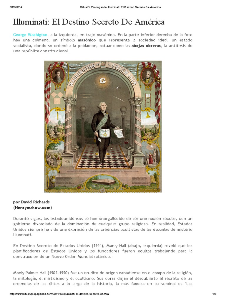 Illuminati El Destino Secreto de América PDF | PDF | Illuminati ...