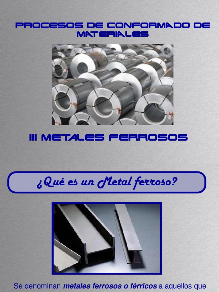 III Metales Ferrosos.pdf | Arrabio | Hierro