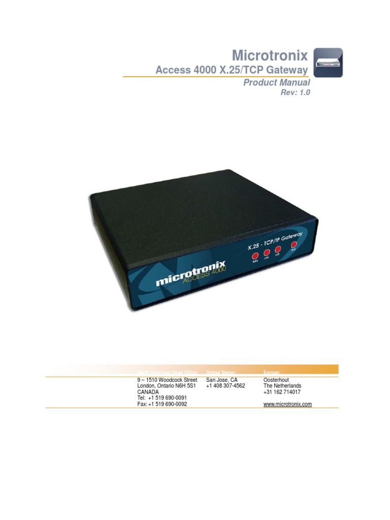 Access 4000 Manual-V1-0 PDF | PDF | Transmission Control Protocol ...