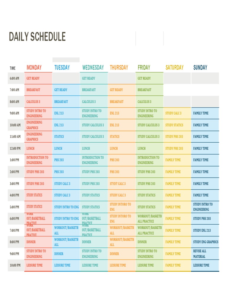 Random Schedule | PDF
