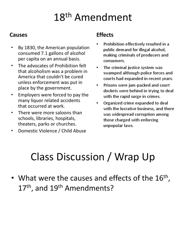 18th Amendment | PDF