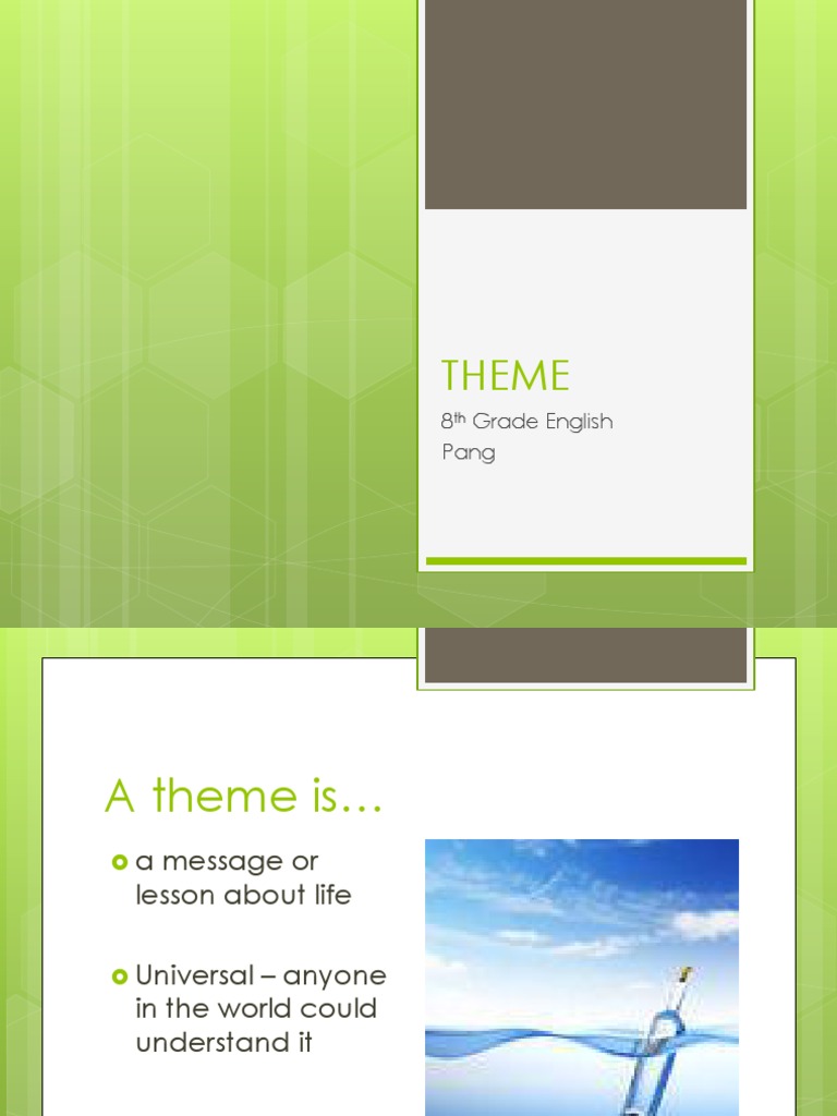 Understanding Theme in Literature | PDF