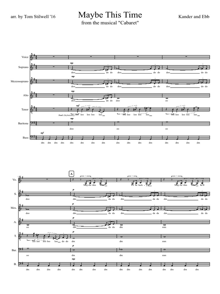 Maybe This Time | PDF | Singing | Musical Techniques