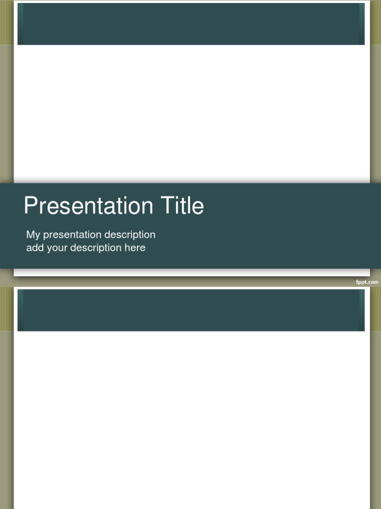 Presentation Title: My Presentation Description Add Your Description ...