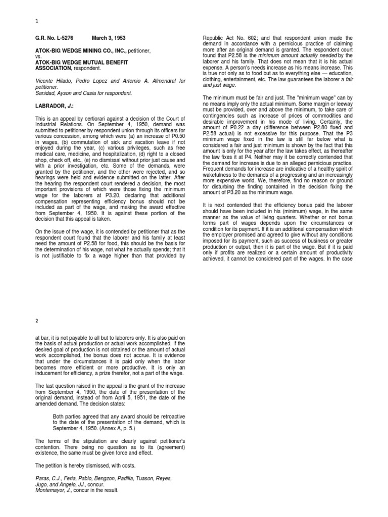 Compiled Labor Cases | PDF | Collective Bargaining | Strike Action