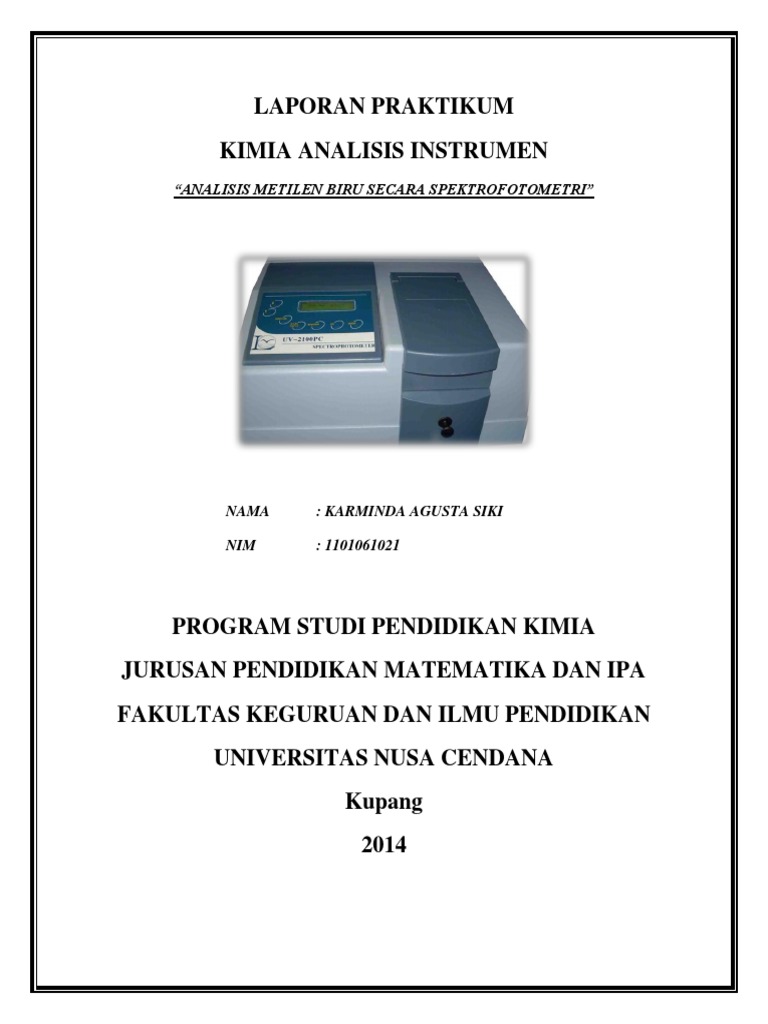 Laporan Praktikum Kimia Instrumen | PDF