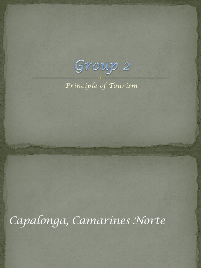 Principle of Tourism | PDF | Philippines