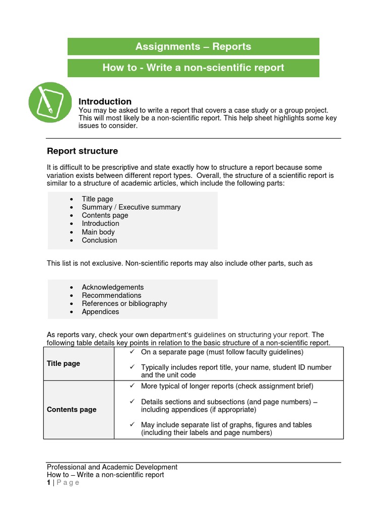 How To Write Non-Scientific Report | PDF | Bibliography | Communication