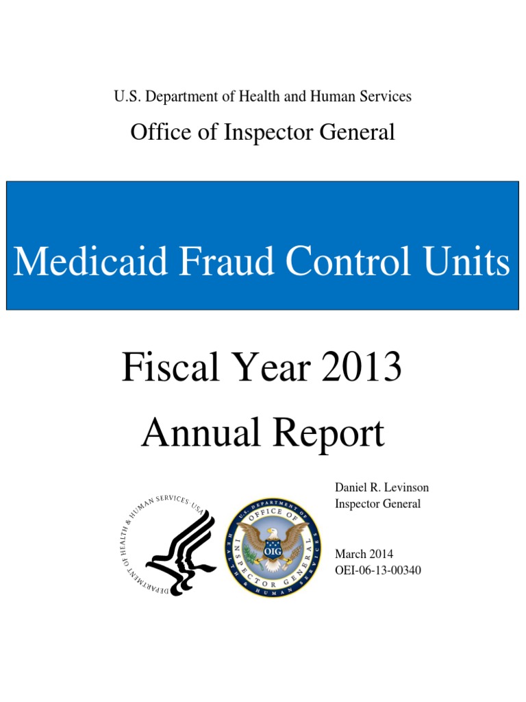 Medicaid Fraud Control Units 2013 | PDF | Home Care | Medicaid