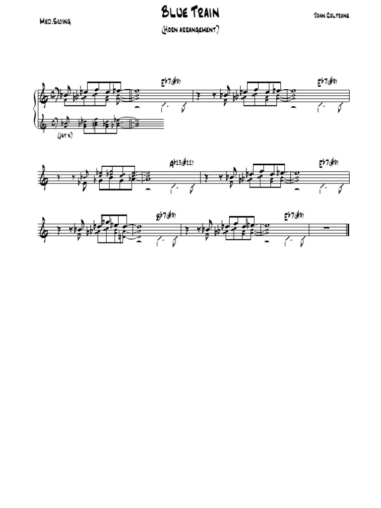 Blue Train Horns | PDF