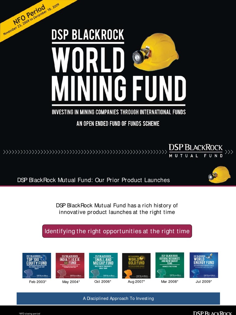 DSP BlackRock World Mining Fund Insights | PDF | Mutual Funds | Inflation