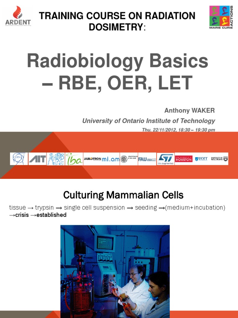 Radiobiology Basics - Rbe, Oer, Let: Training Course On Radiation ...