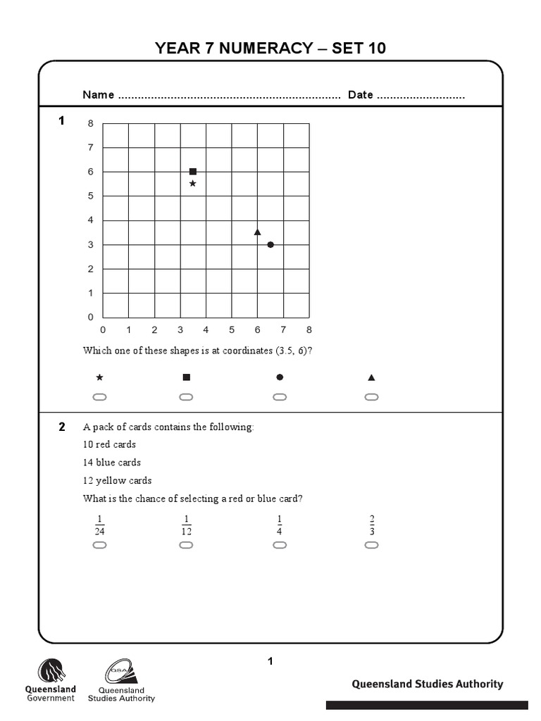 Naplan Yr7 Test Prep Set10 | PDF
