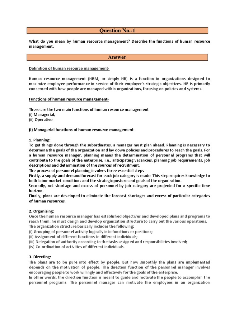 Human Resource Management Assignment | PDF | Human Resource Management | Competence (Human ...