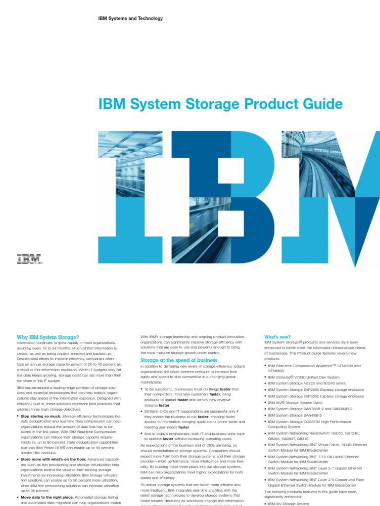 Ibm Storage Product Guide | PDF | Network Switch | Computer Network
