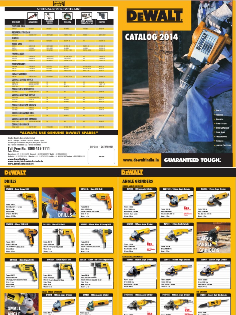 Dewalt Catalog | PDF | Drill | Equipment