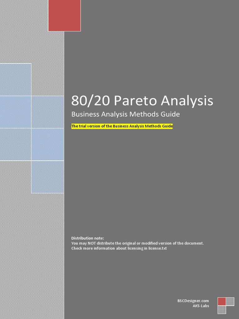 Method Pareto Method 80 20 | PDF | Economies | Business (General)