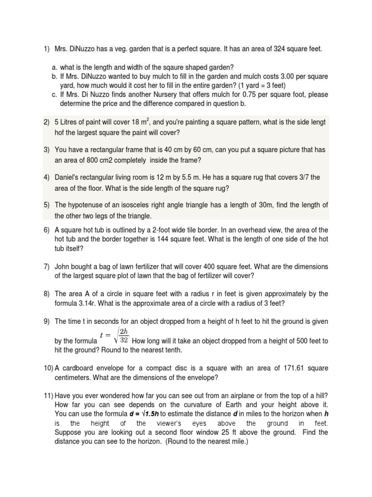 Class 8 Maths Word Problems | PDF | Horizon | Geometry
