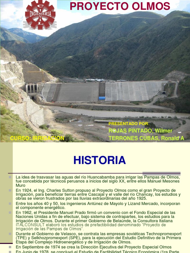 Proyecto Olmos | PDF | Riego | Represa
