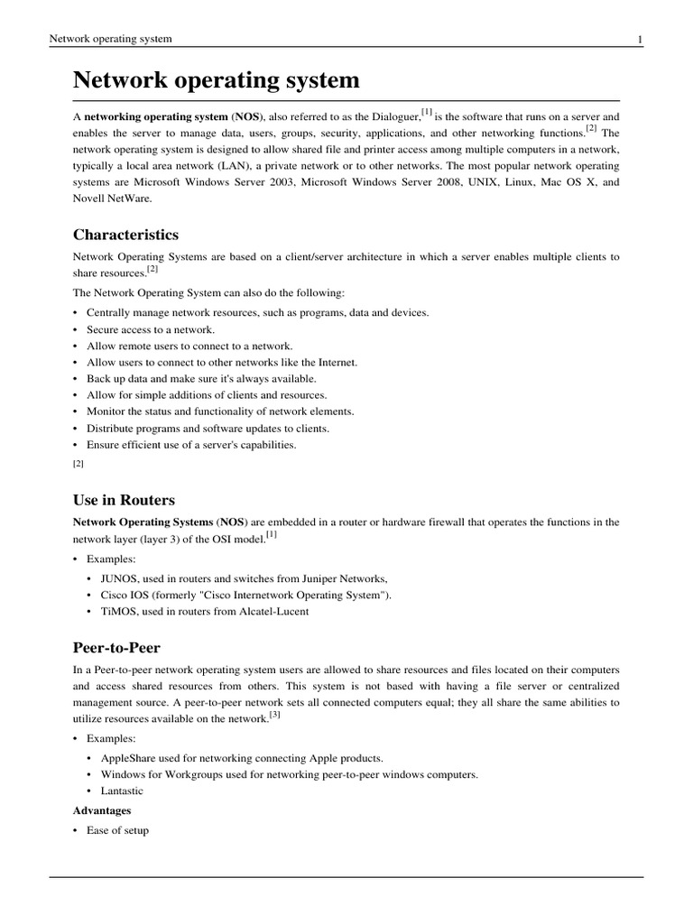Nos | PDF | Computer Network | Operating System