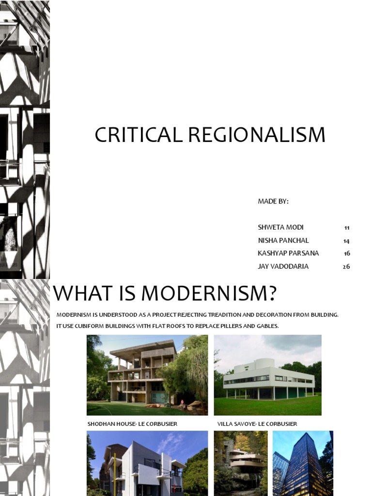 Critical Regionalism | Environmental Design | Architectural Design