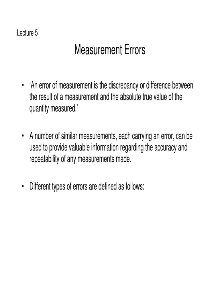 measurement and instrumentation | Accuracy And Precision | Measurement