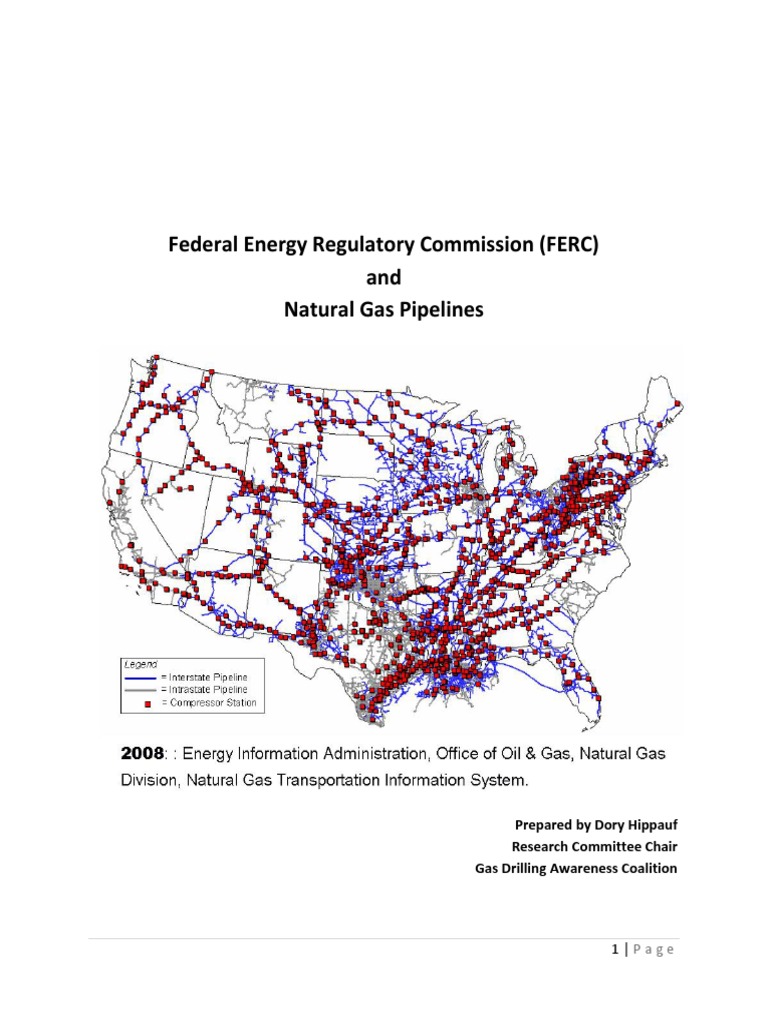 FERC and Natural Gas Pipelines | Federal Energy Regulatory Commission ...