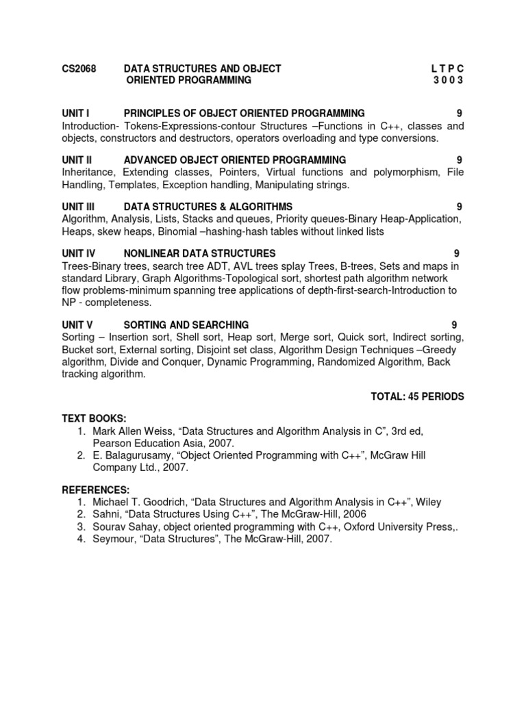 C | PDF | C++ | Object Oriented Programming