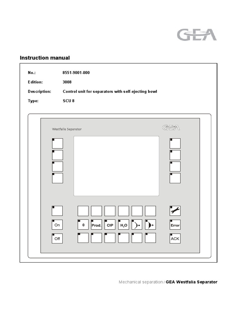 16 Instruction Manual Control Unit SCU8 PDF | PDF | Computer Keyboard ...