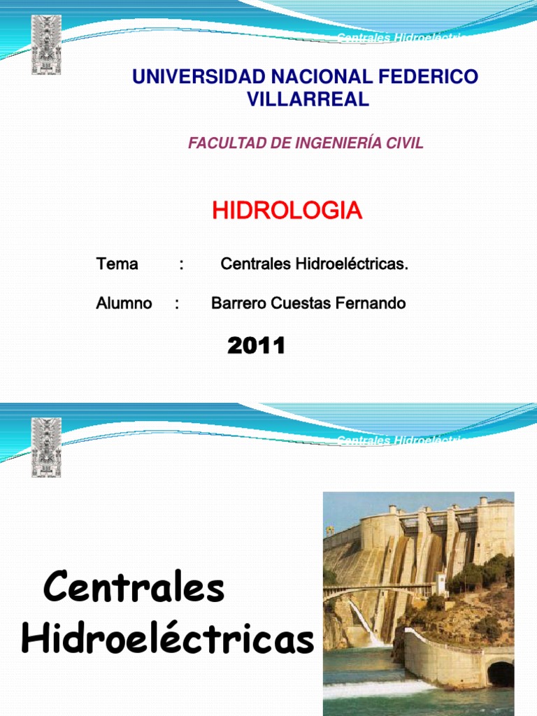 Centrales Hidroelectricas | PDF | Reservorio | Represa