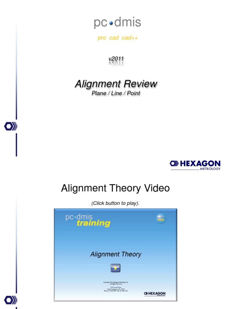 Alignment Procedures in PC-DMIS v2011 | PDF | Teaching Methods ...