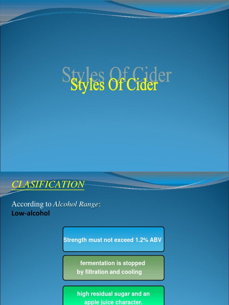 Cider PRESENTATION | Download Free PDF | Cider | Fermentation