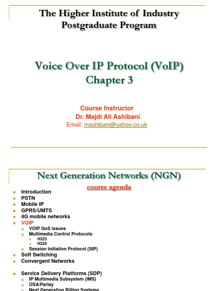 VOIP | PDF | Voice Over Ip | Quality Of Service
