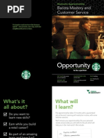 Starbucks Barista Training Overview | PDF | Starbucks | Coffee