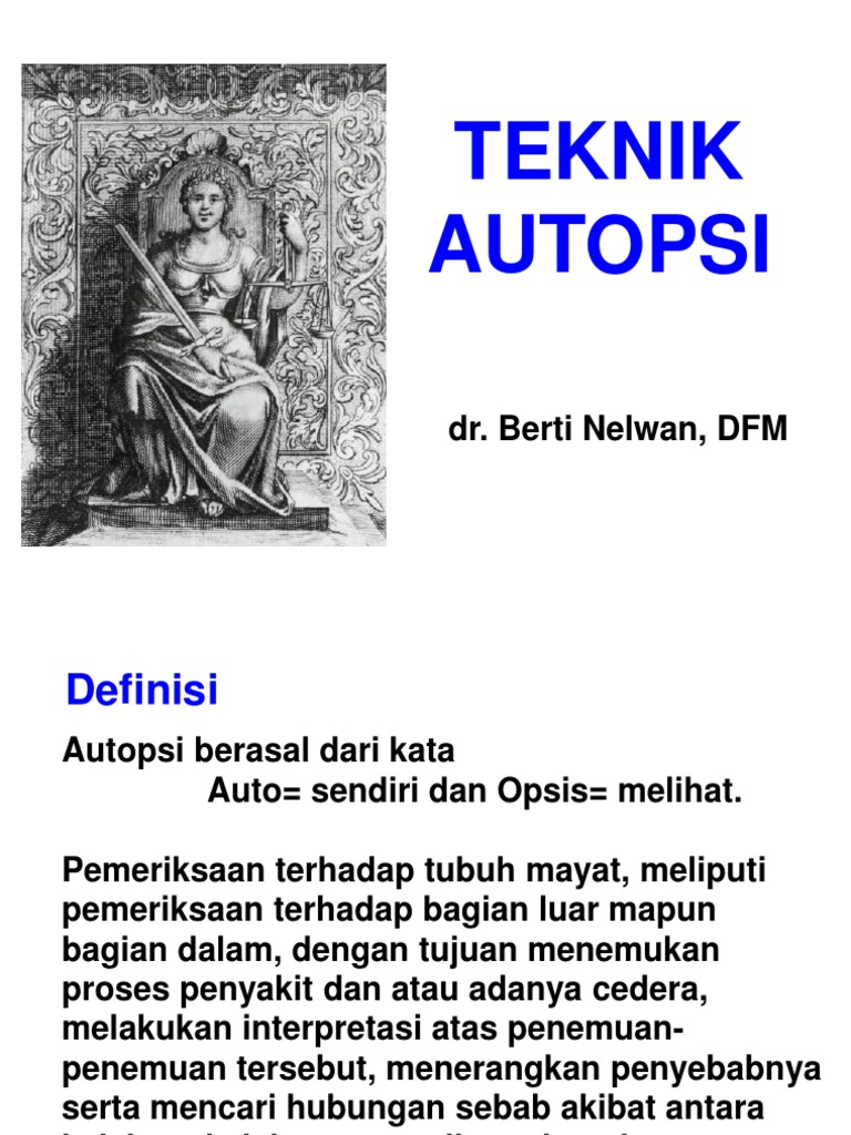 Teknik Otopsi | PDF