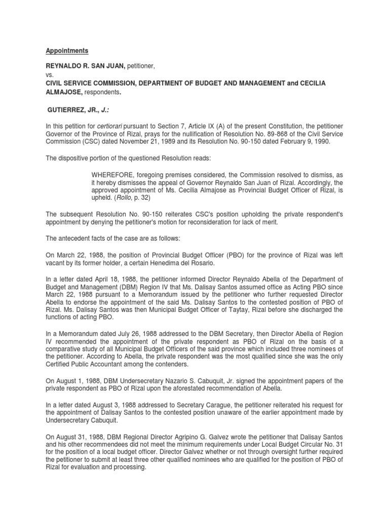 Appointments | PDF | Local Government | United States Congress