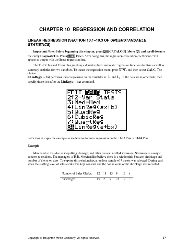 Regression and Correlation | PDF | Least Squares | Regression Analysis
