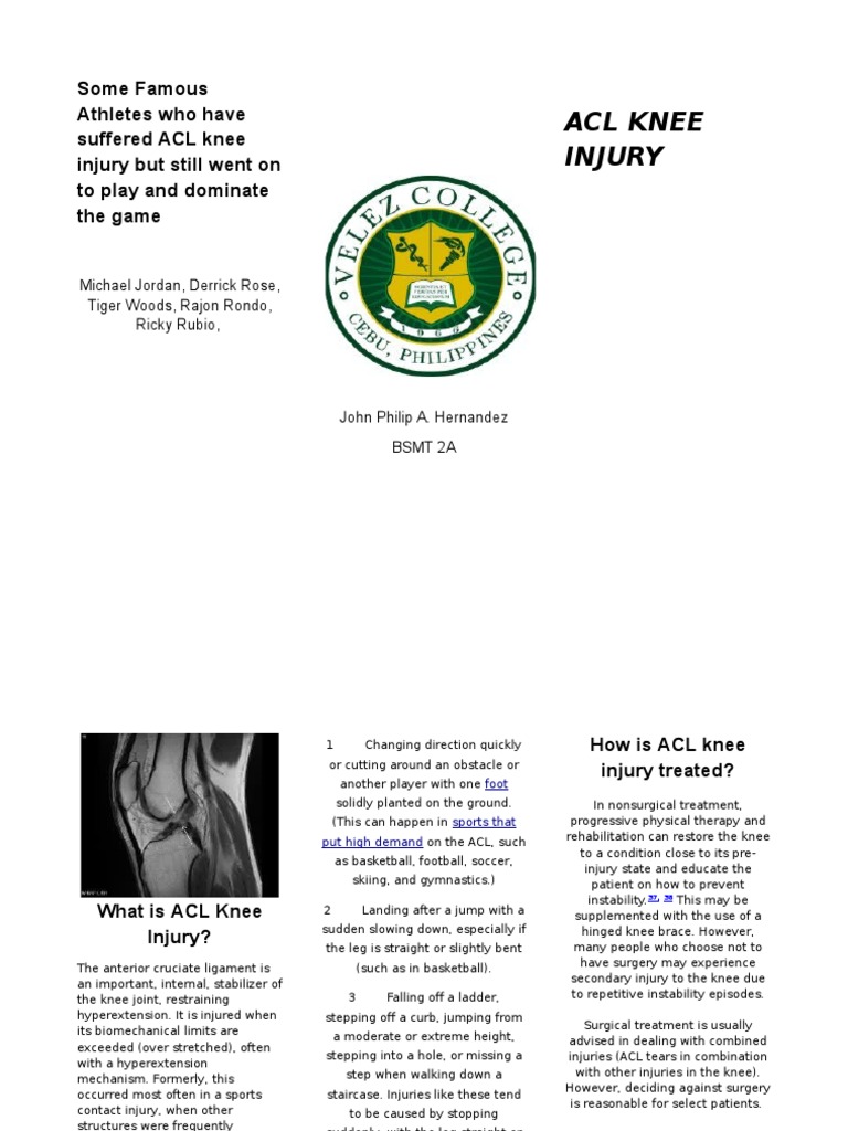 Famous Athletes Overcoming ACL Injuries | PDF | History