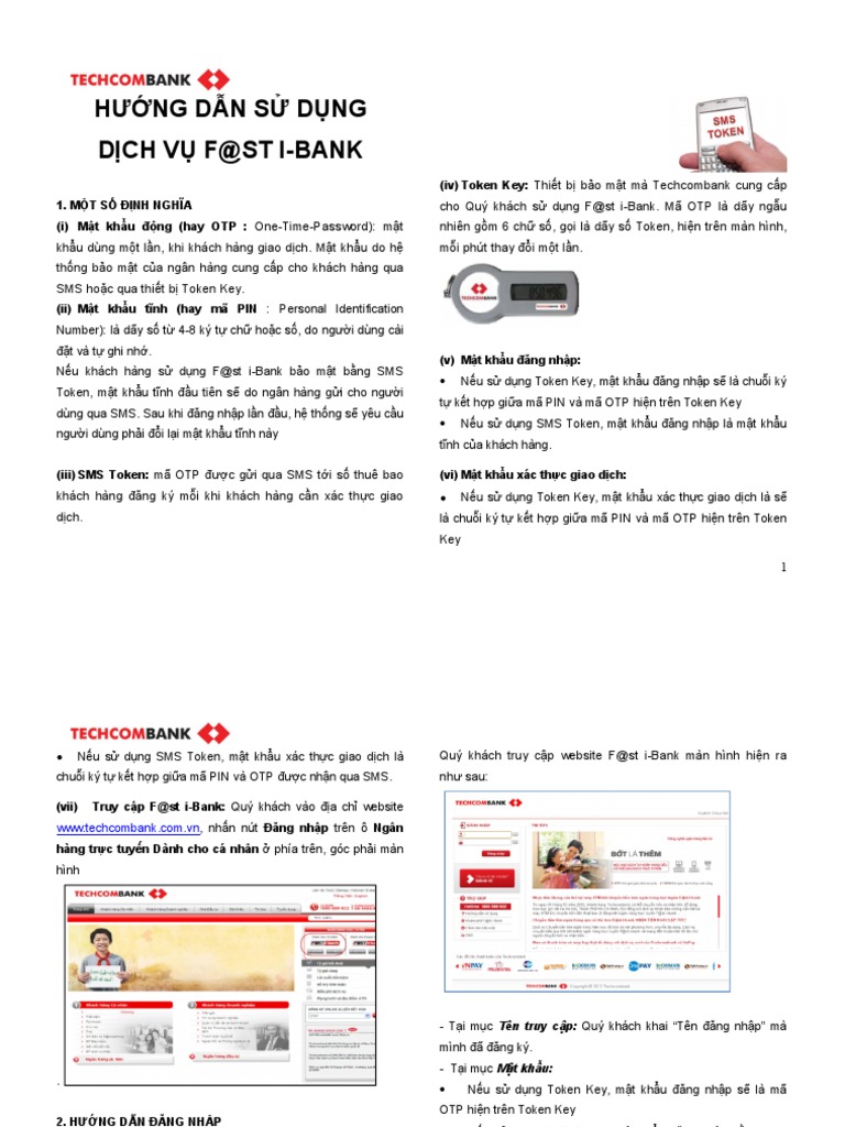 Techcombank - Internet Banking User Guide | PDF