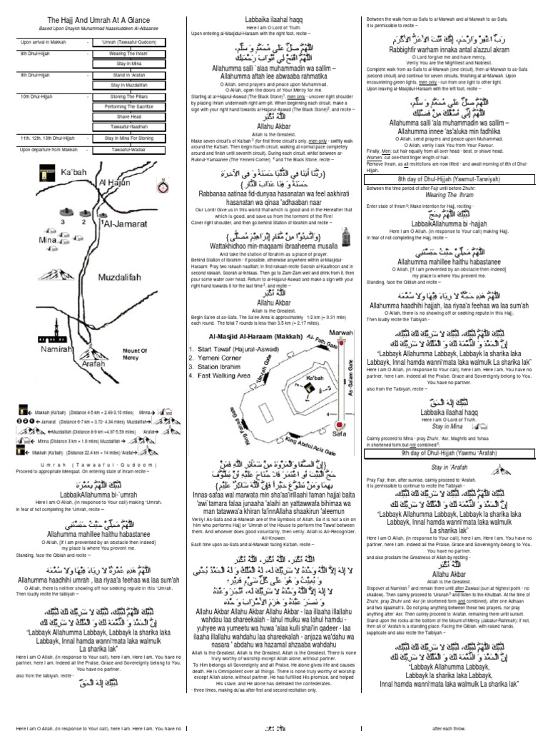 Hajj and Umrah Step-by-Step Guide | PDF | Hajj | Theocracy